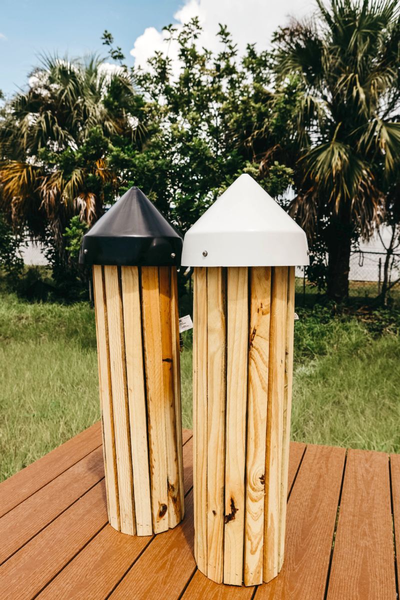 Round Cone Piling Caps - Haven Dock & Marine